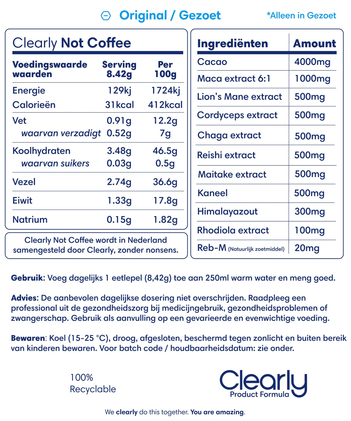 Not Coffee – Clearly